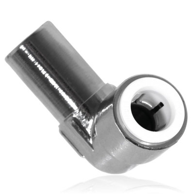 SPARES2GO 15mm x 10mm Pushfit Radiator Valve Chrome Reducing Elbow Stem ...