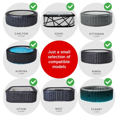 SPARES2GO 2 x Filter for MSPA Hot Tub MONO REVE BLISS BAIKAL MONT BLANC ...