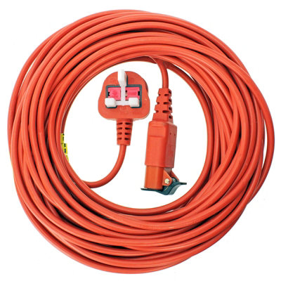 SPARES2GO 20 Metre Mains Cable & Lead Plug compatible with Flymo Garden ...