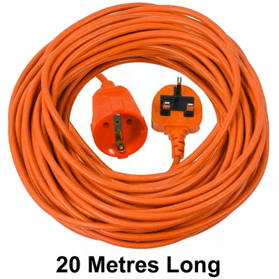 SPARES2GO 20m Mains Power Cable UK 3 Pin Plug Compatible with Bosch ...