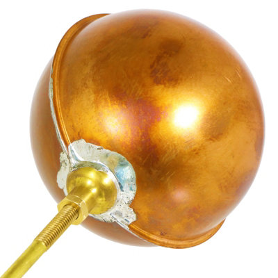 SPARES2GO 4 1/2" Copper Ball Float Toilet Cistern Water Tank Ballcock ...