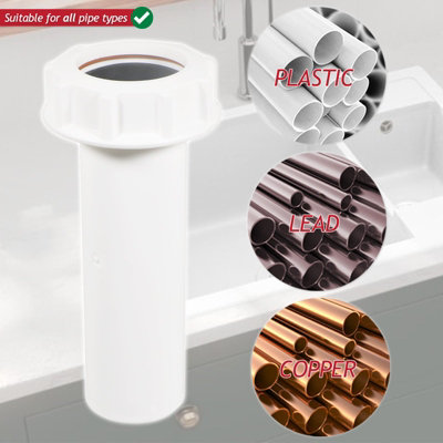 SPARES2GO 40mm Trap Height Adjuster 1.5" Plumbing Basin Sink Waste ...