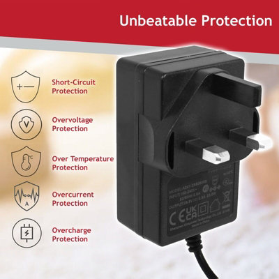 SPARES2GO Battery Charger compatible with Shark ICZ160UK IC160UKT Anti ...