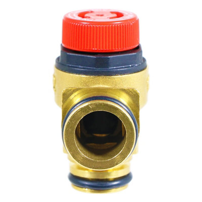 SPARES2GO Boiler Pressure Relief Valve 3 Bar 1/2" BSP Push Fit Brass PN ...