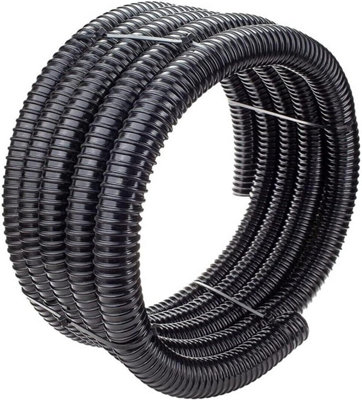 SPARES2GO Cable Conduit Flexible Tube Tidy Sleeve Pipe (10m Length x ...