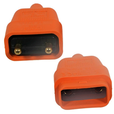 SPARES2GO Cable Connector Repair Kit Coupler 2 Core Socket Plug for ...