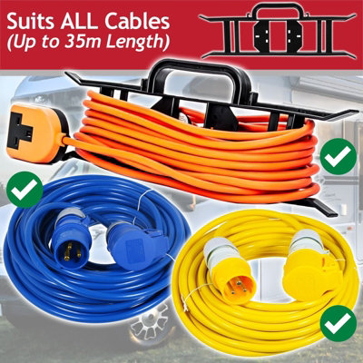 SPARES2GO Caravan Cable Tidy Frame H Bracket Motorhome Extension Power ...