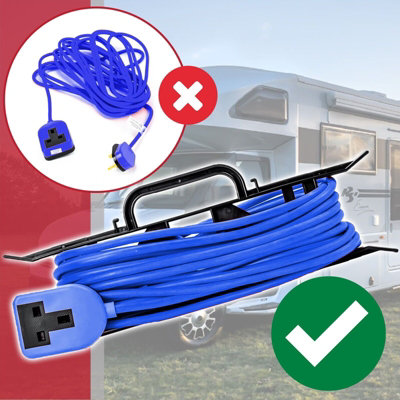 SPARES2GO Caravan Cable Tidy Frame H Bracket Motorhome Extension Power ...