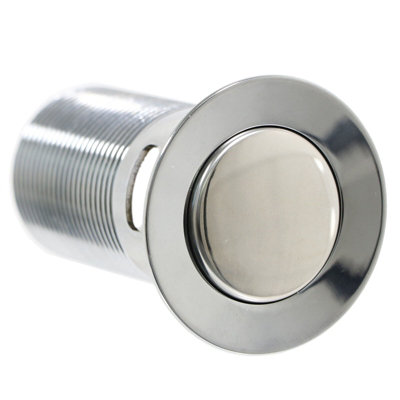SPARES2GO Chrome Slotted Sink Basin Bathroom Kitchen Waste Flip Plug (1 ...