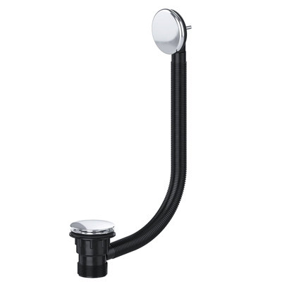 SPARES2GO Clicker Bath Waste Plug 40mm 1.5" Combination Click Clack ...