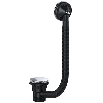 SPARES2GO Clicker Bath Waste Plug 40mm 1.5" Combination Click Clack ...