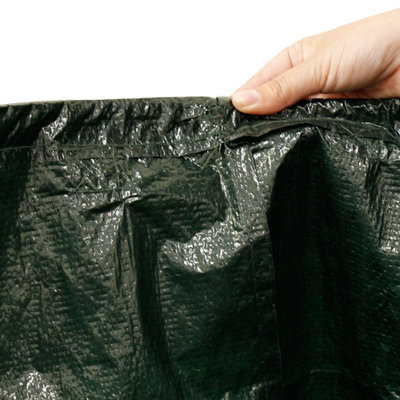 SPARES2GO Collapsible Garden Bag Large Reusable Carry Handles Waste Bin ...