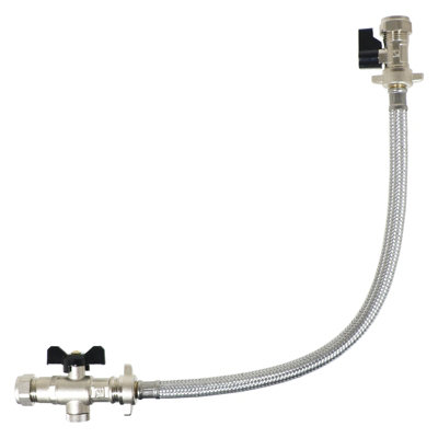 SPARES2GO Combi Boiler Filling Loop Straight Part L Compliant Central ...