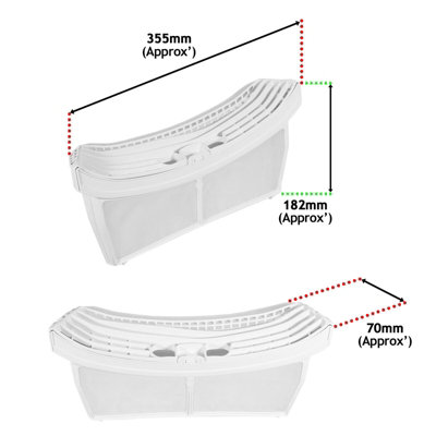 SPARES2GO Complete Lint Screen Fluff Cage Filter compatible with Beko ...