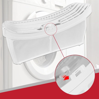 SPARES2GO Complete Lint Screen Fluff Cage Filter compatible with Beko ...