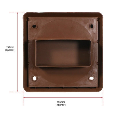 SPARES2GO COOKER HOOD EXTERNAL VENT KIT 4" 5" 6" 100MM 125MM 150MM ...