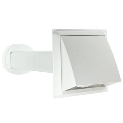 SPARES2GO COOKER HOOD EXTERNAL VENT KIT 4" 5" 6" 100MM 125MM 150MM ...