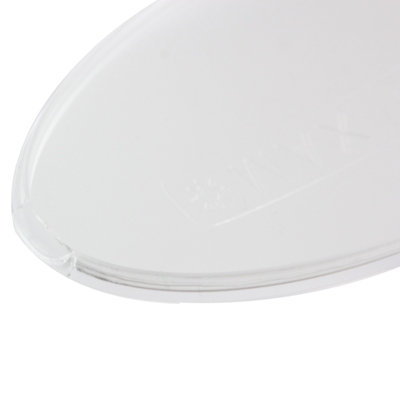 SPARES2GO Cooker Hood Light Diffuser Lens Oval Cover Plates (100mm x ...
