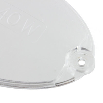SPARES2GO Cooker Hood Light Diffuser Lens Oval Cover Plates (100mm x ...