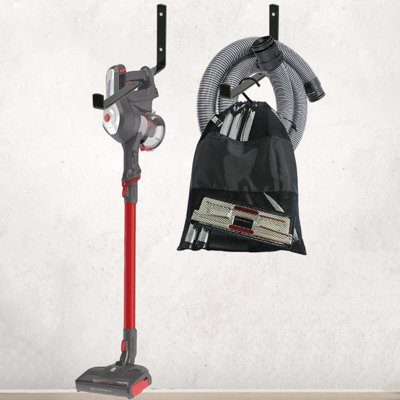 SPARES2GO Cordless Stick Vacuum Storage Brackets Universal Wall Mount ...