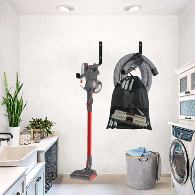 SPARES2GO Cordless Stick Vacuum Storage Brackets Universal Wall Mount ...