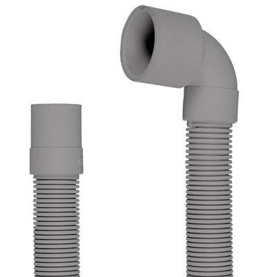 SPARES2GO Drain Hose + Seal Plug Kit Washing Machine Dishwasher Angled ...