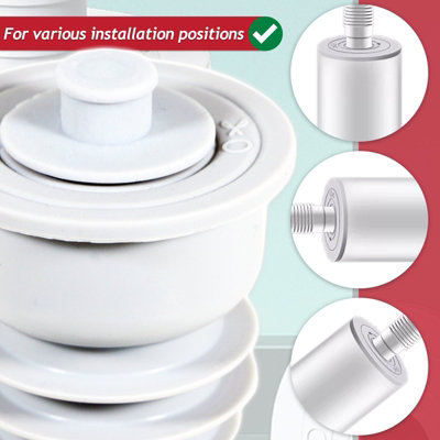 SPARES2GO Drain Hose Seal Plug Washing Machine Dishwasher Sink Waste ...