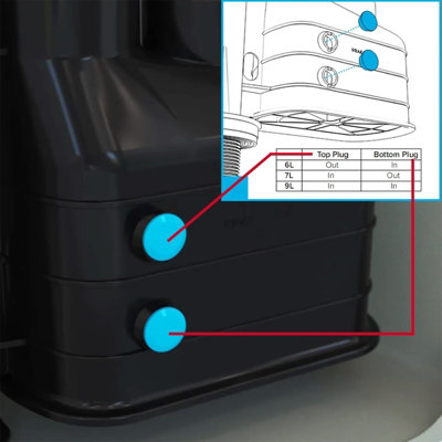 Buy SPARES2GO Dual Flush Toilet Syphon Height Adjustable 7.5" to 9.5 ...