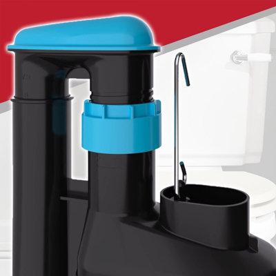 SPARES2GO Dual Flush Toilet Syphon Height Adjustable 7.5" to 9.5" WC ...