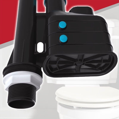 SPARES2GO Dual Flush Toilet Syphon Height Adjustable 7.5" to 9.5" WC ...