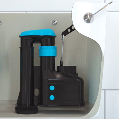 SPARES2GO Dual Flush Toilet Syphon Height Adjustable 7.5" to 9.5" WC ...