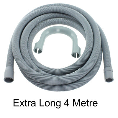 SPARES2GO Extra Long Drain Hose + Seal Plug Kit Washing Machine ...