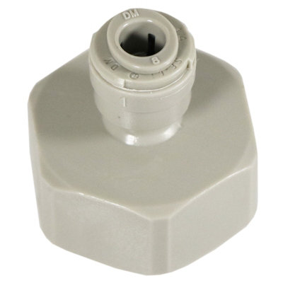 SPARES2GO Female Adaptor 1/4" Push Fit x 3/4" BSP for American Fridge ...