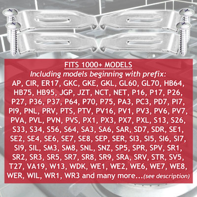 SPARES2GO Fixing Bracket Installation Kit compatible with Smeg Hob ...