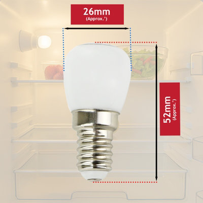 SPARES2GO Fridge Lamp for Hotpoint SES E14 220-240V LED Light Bulb fits ...