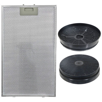 SPARES2GO Grease and Carbon Filters compatible with Lamona LAM2501 ...