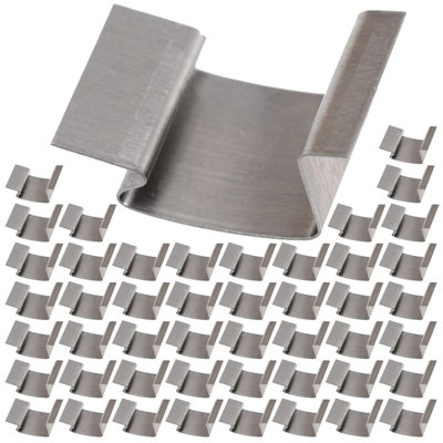 SPARES2GO Greenhouse Glass Sprung G Clips (Pack of 50)