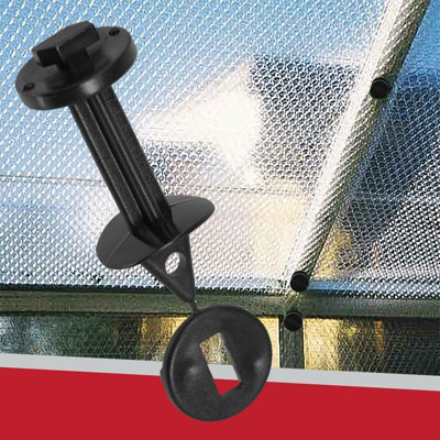 SPARES2GO Greenhouse Insulation Fixers Kit Corner + Frame Shading ...
