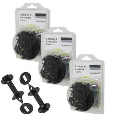 SPARES2GO Greenhouse Insulation Shading Fixers Bubble Wrap PVC Plastic ...