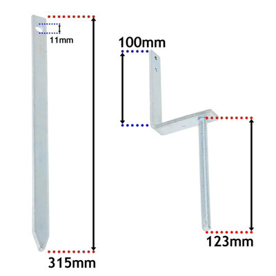 SPARES2GO Gutter Rise & Fall Bracket Universal Galvanised Steel ...