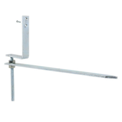 SPARES2GO Gutter Rise & Fall Bracket Universal Galvanised Steel ...