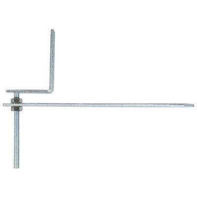 SPARES2GO Gutter Rise & Fall Bracket Universal Galvanised Steel ...