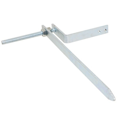 SPARES2GO Gutter Rise & Fall Bracket Universal Galvanised Steel ...