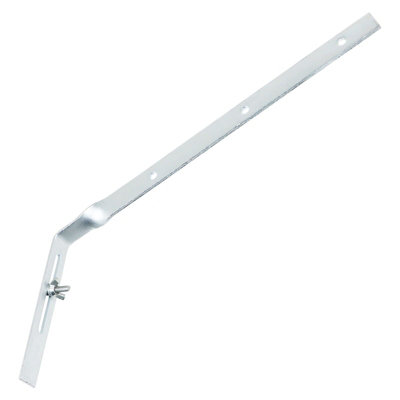 SPARES2GO Gutter Side Rafter Bracket Universal Galvanised Steel Fascia ...