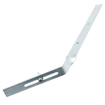 SPARES2GO Gutter Side Rafter Bracket Universal Galvanised Steel Fascia ...