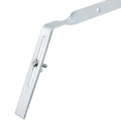 SPARES2GO Gutter Side Rafter Bracket Universal Galvanised Steel Fascia ...