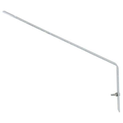 SPARES2GO Gutter Top Rafter Bracket Universal Galvanised Steel Fascia ...