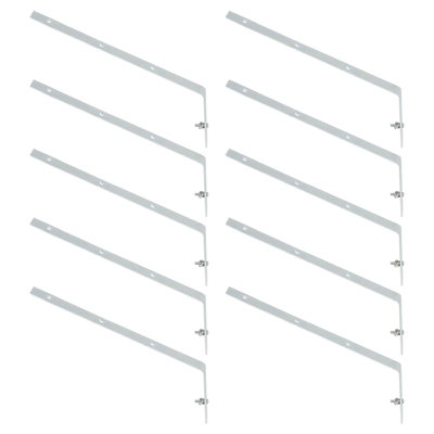 SPARES2GO Gutter Top Rafter Bracket Universal Galvanised Steel Fascia ...