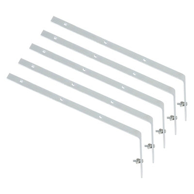 SPARES2GO Gutter Top Rafter Bracket Universal Galvanised Steel Fascia ...