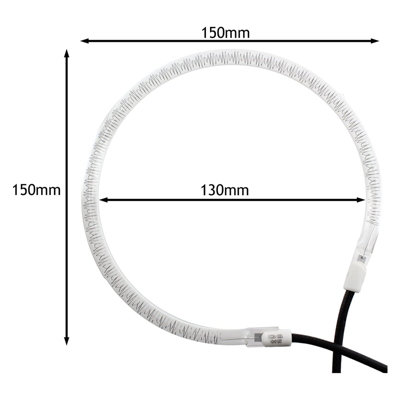 SPARES2GO Halogen Cooker Bulb Heating Element compatible with JML Mini ...